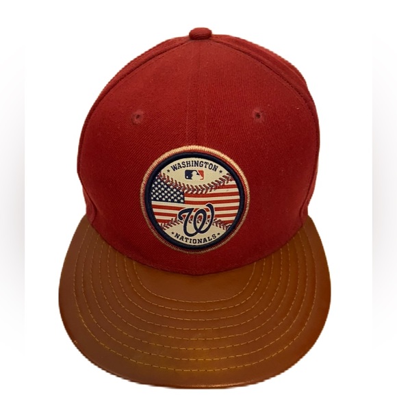 New Era | Accessories | New Era 59 Fifty Faux Leather Bb Hat | Poshmark